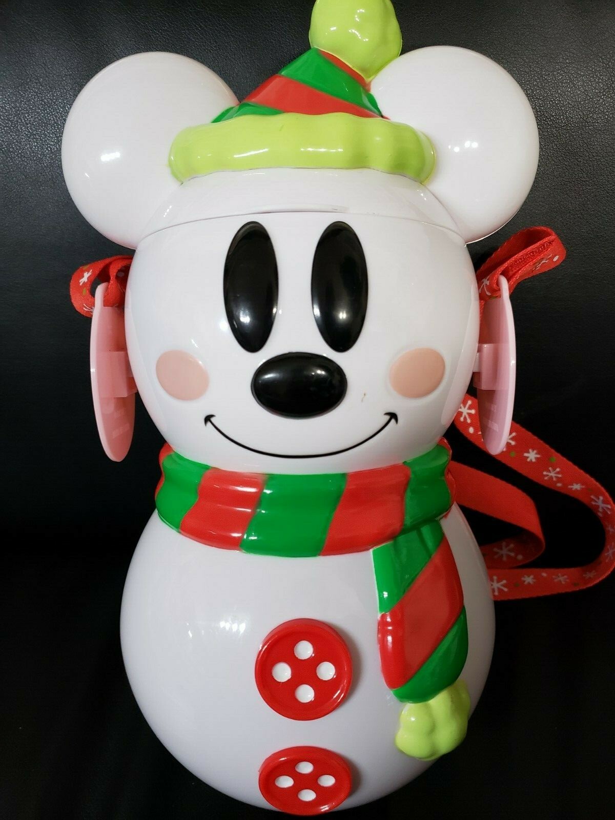 Tokyo Disney Resort Christmas Mickey mouse Snowman Popcorn Bucket ...