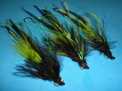 FLY FISHING FLIES - Chart. GUIDE INTRUDER Steelhead Streamers, "size 4 ...