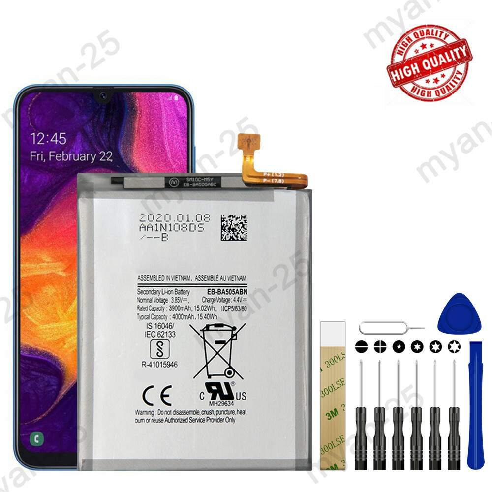 Samsung Galaxy A20 SM-A205U Replacement Battery EB-BA505ABN EB-BA505ABU ...