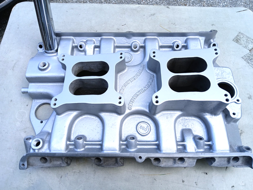 Offenhauser Dual-Quad "High-Rise" Aluminum Intake Manifold FE Ford 352 ...