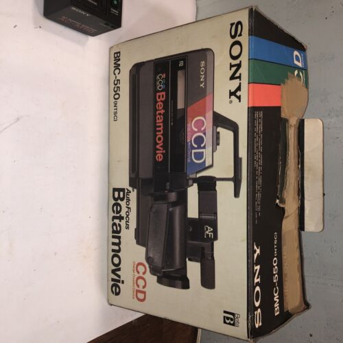Vtg Sony BMc-550 K Betamovie Video Recorder Camera w/Accessories- Parts ...
