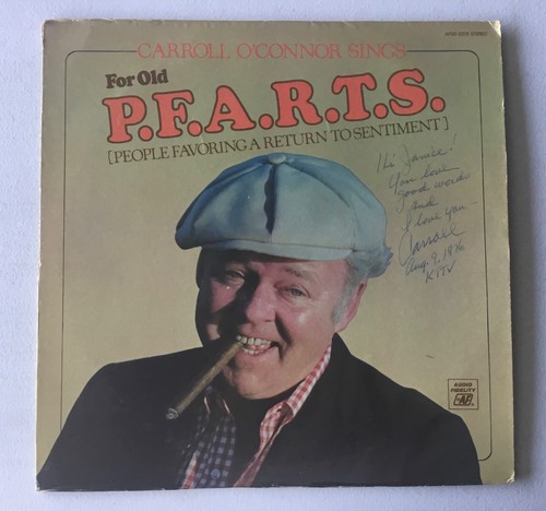 Rare 1976 Carroll O'Connor SIGNED Album Inscribed to Actress Singer ...