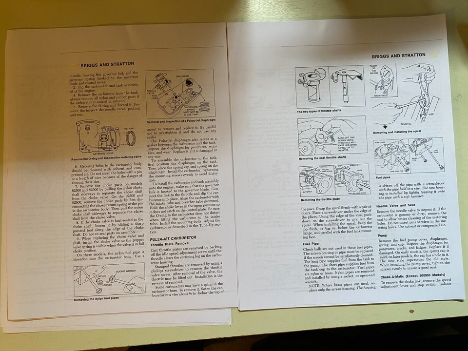 Briggs and Stratton Engine Service Manual | eBay