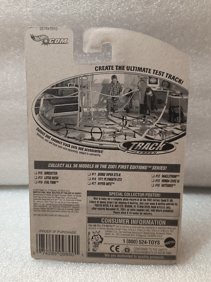 2001 Hot Wheels - First Editions #022 - Shredster - #10/36-Mattel ...