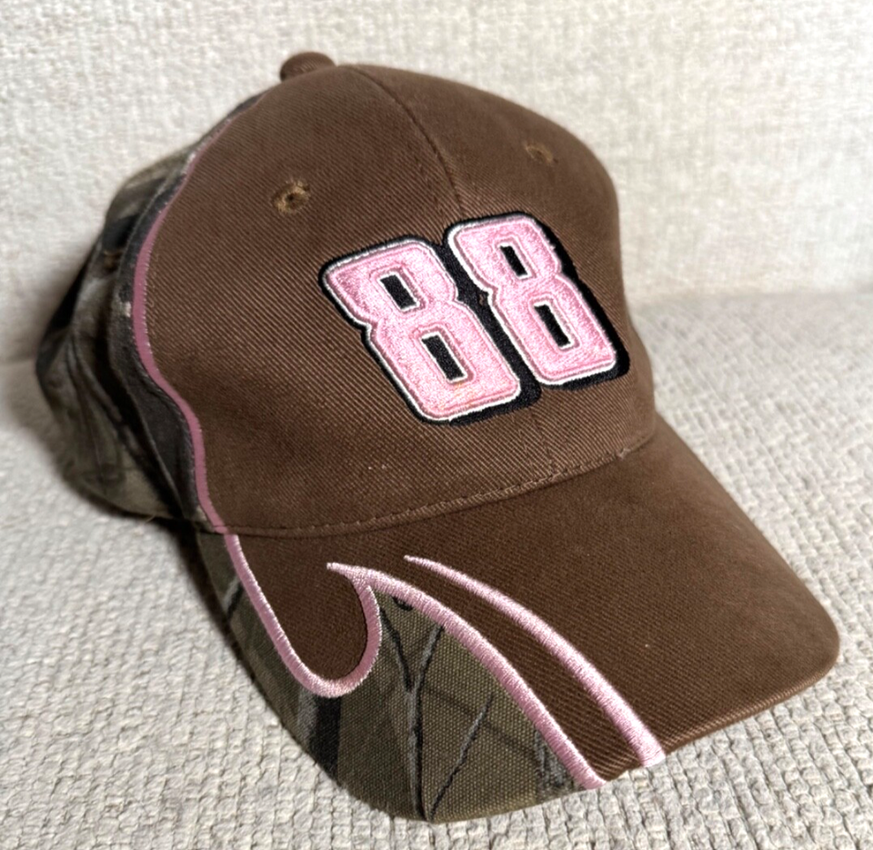 Dale Earnhardt Jr Hat, Cap NASCAR Racing #88 Camouflage Pink Ladies ...