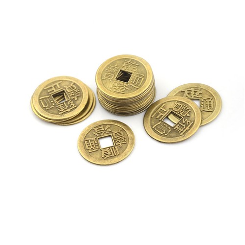 20pcs Feng Shui Coins 2.3cm Lucky Chinese Fortune Coin I Ching Money ...