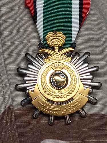 Gulf War Medal Liberation Of Kuwait Kingdom of Saudi Arabia Medal 1991 ...