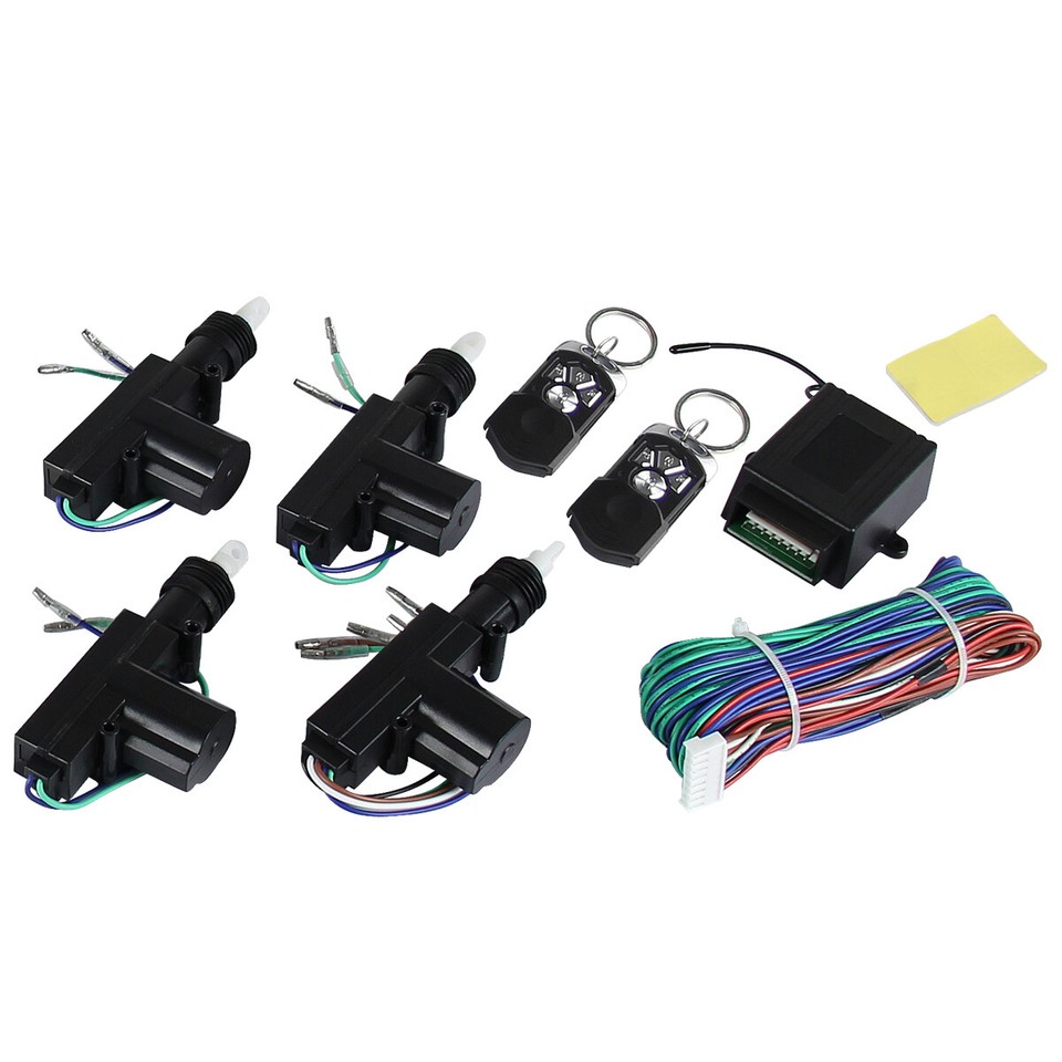 Car Central Power Door Lock Unlock Actuator Remote Kit 2 Keyless Entry ...