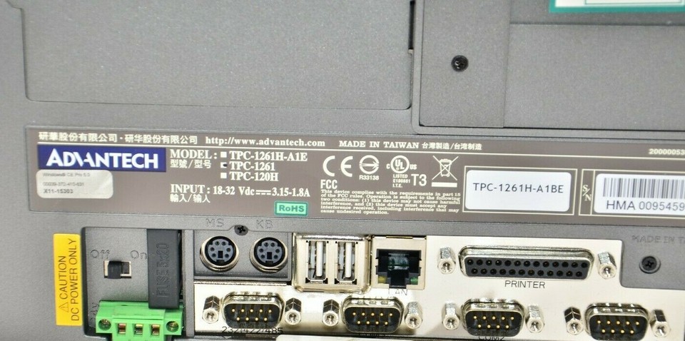 TPC-1261H-A1BE Advantech 12.1" Touchscreen Operator Interface --SA | eBay
