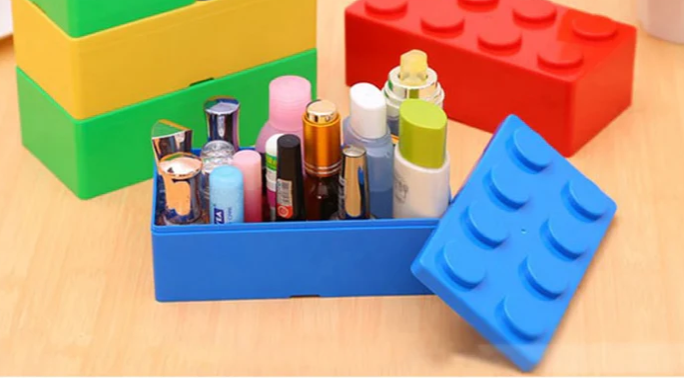 1 Rectangle Lego Brick Stackable Storage Box Block Containers | eBay