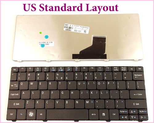 Laptop Keyboard For Acer Aspire One 532H-2DB 532H-2DS D260-2DK US Black ...