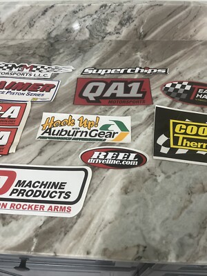 LOT OF 11 VINTAGE RACING DECALS STICKERS QA1 F-O-A Reel Claimer Etc. | eBay