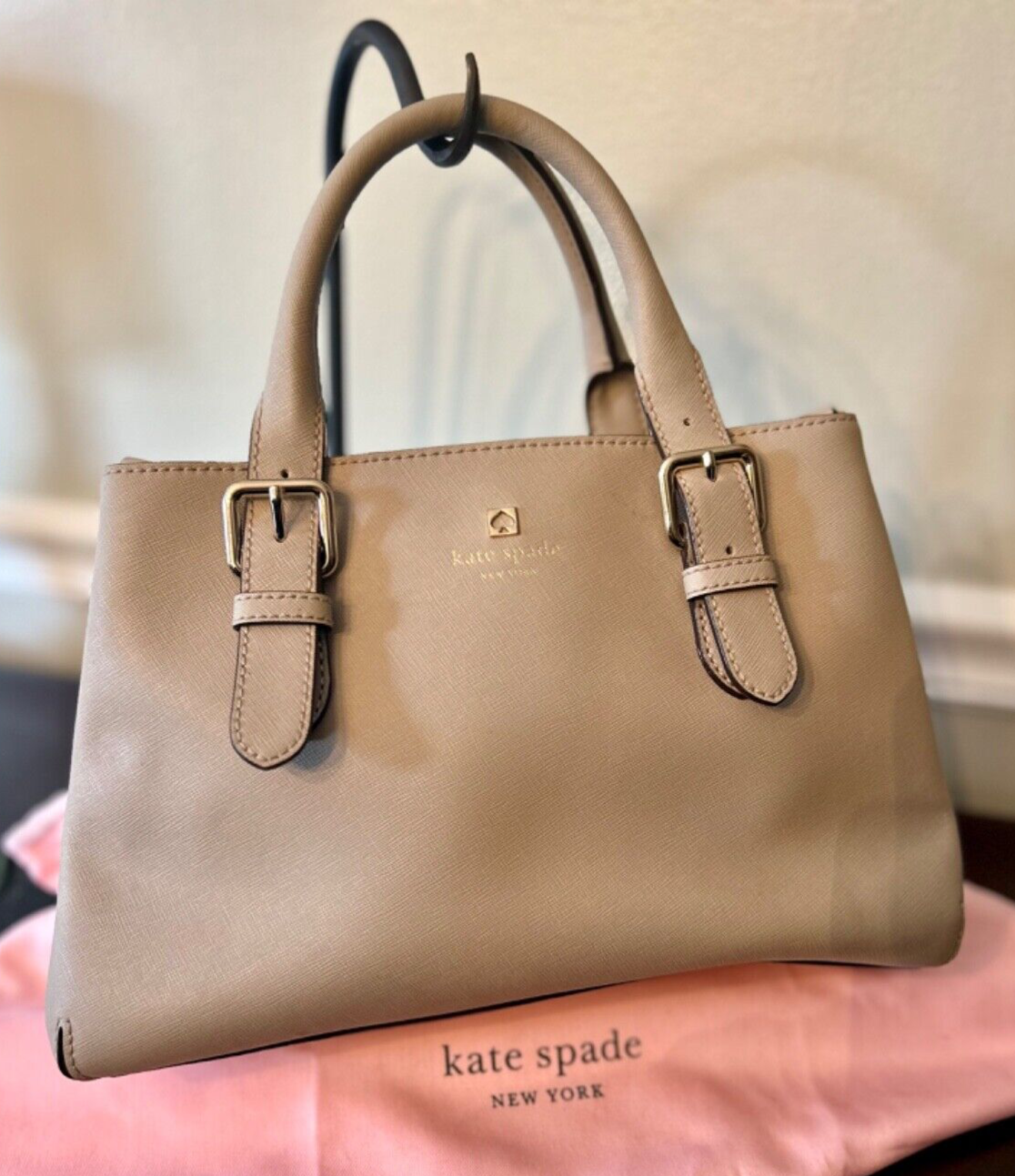 KATE SPADE Cove Street Province Satchel In Taupe/Gray Saffiano Leather ...