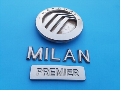 06 07 08 09 MERCURY MILAN PREMIER REAR GATE EMBLEM LOGO BADGE SET OEM ...