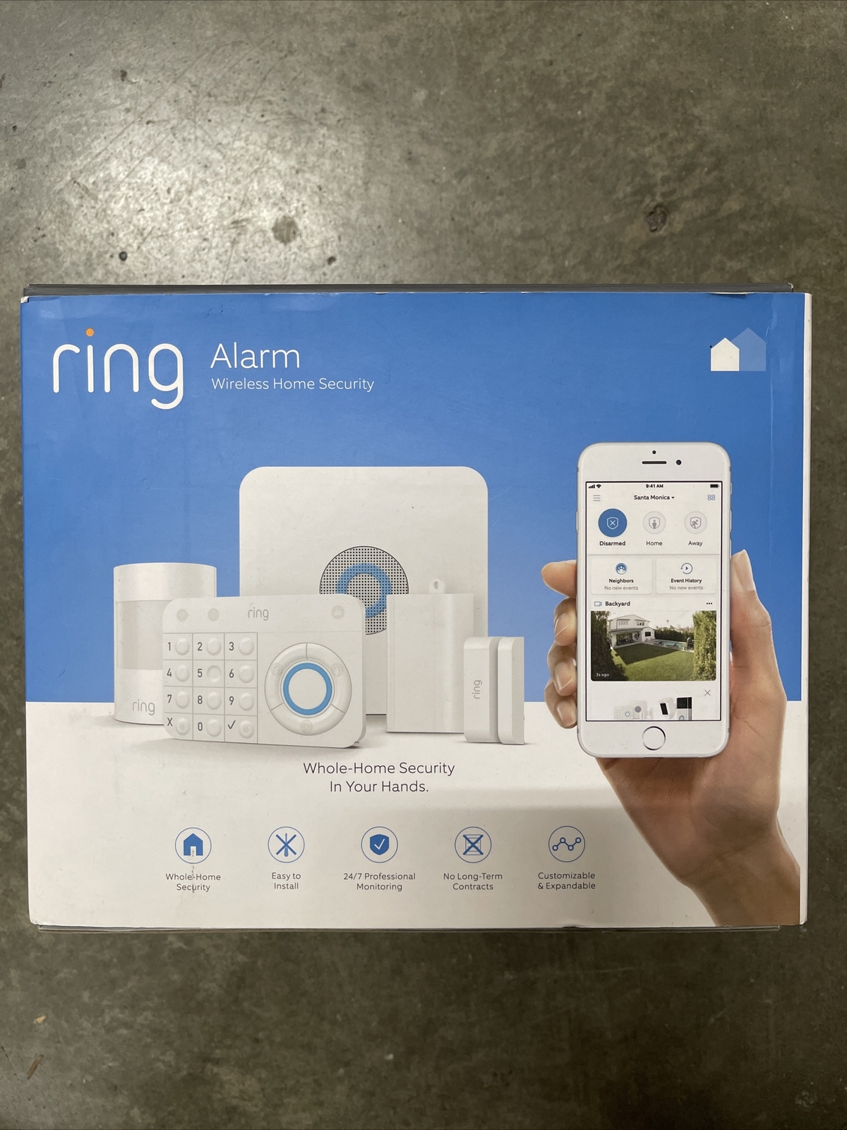 Ring Alarm 5-Piece Security Kit - White (4K11S7-0EN0) for sale online ...