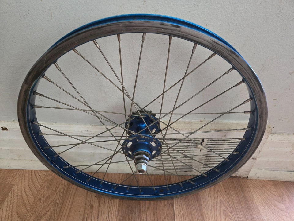 OLD SCHOOL BMX REAR WHEEL SUZUE HUB UKAI 20" RIM SPINS STRAIGHT DATED ...