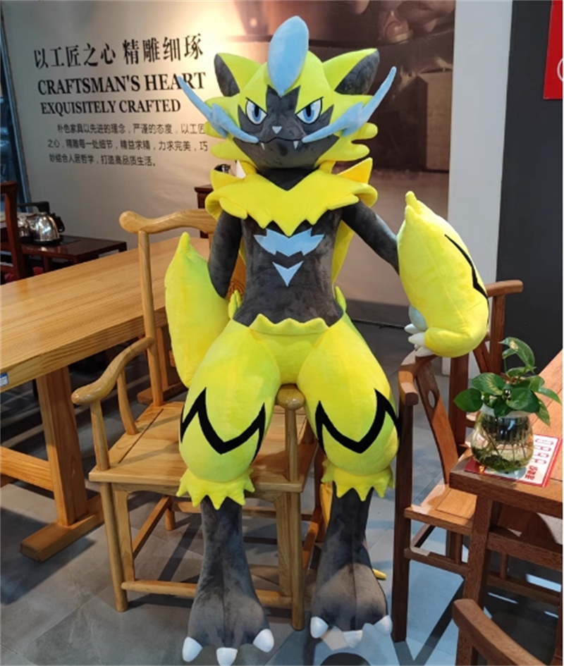 Anime Giant Zeraora 75/160cm Plush Doll Pillow Cosplay Stand Stuffed ...