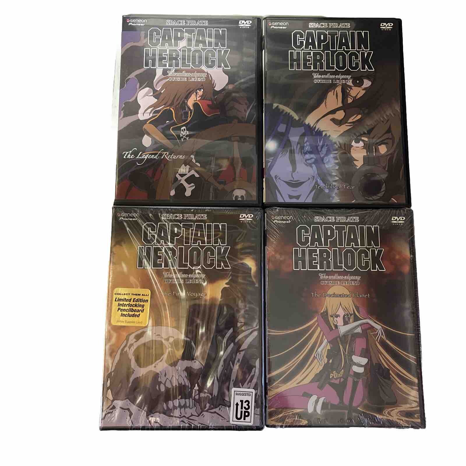 Anime Captain Herlock -series Vol. 1.2.3.4 DVD (Harlock) Leiji ...