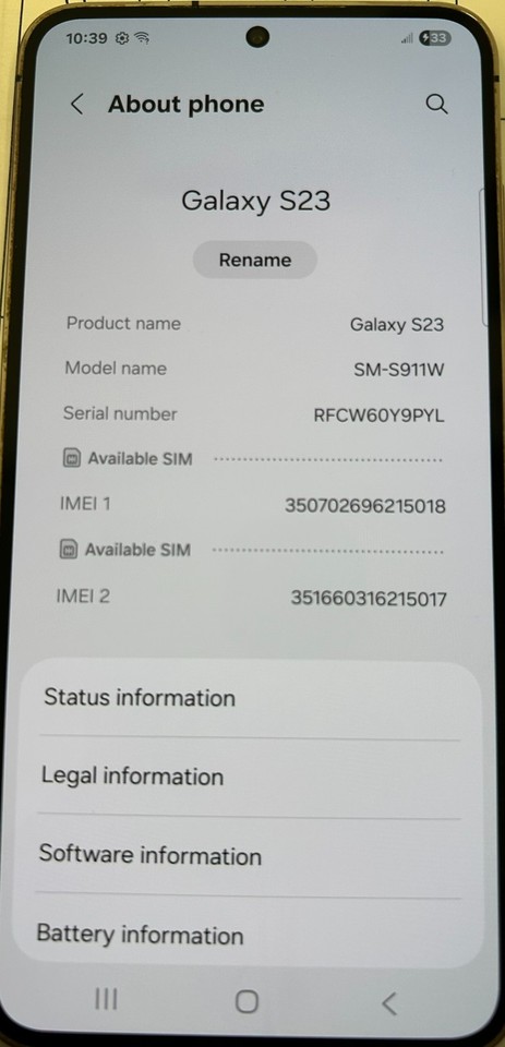 Samsung Galaxy S23 SM-S911W 128GB Black READ FREE SHIPPING | eBay