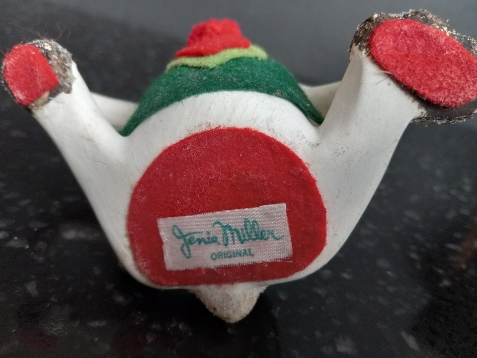 1950's Ceramic Reindeer Felt Decorated Nodder Jenia Miller Original | eBay
