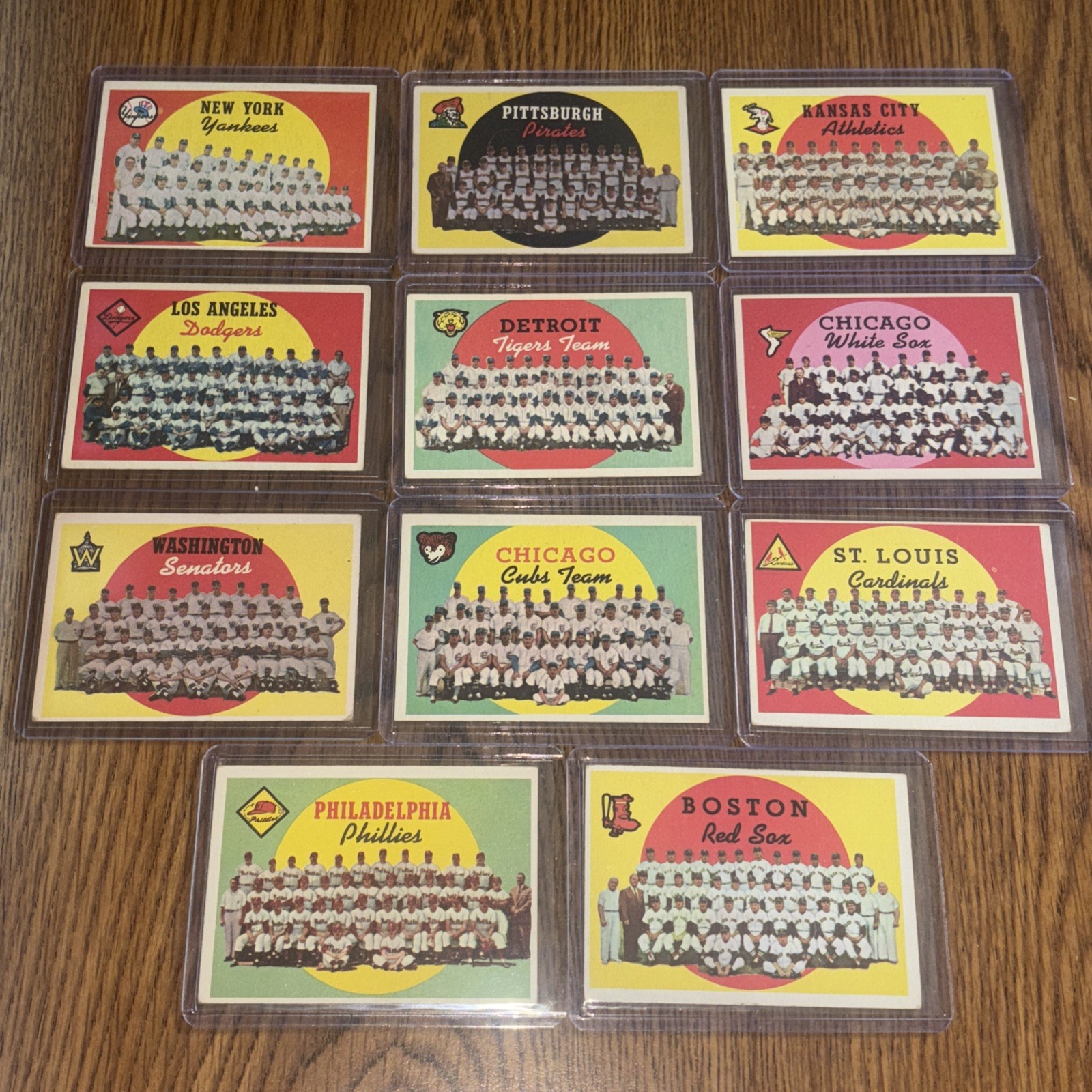 1959 Topps Team Card Lot Unmarked Checklists | eBay