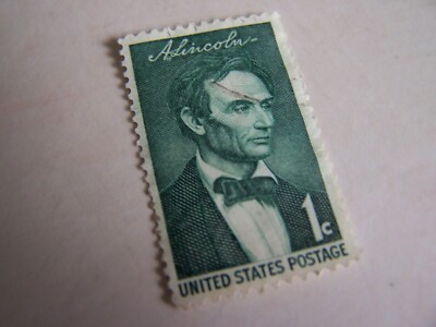 ABRAHAM LINCOLN 1 CENT STAMP GREEN UNITED STATES POSTAGE | eBay