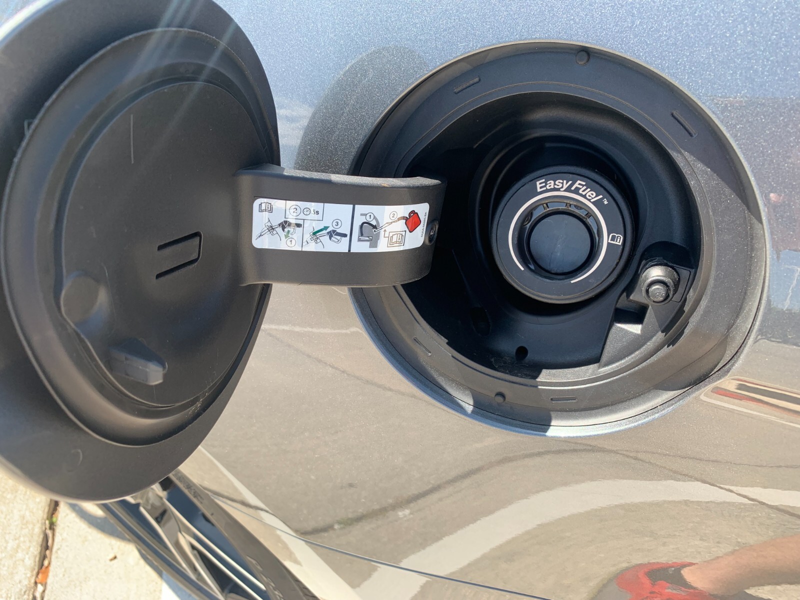 Capless gas cap dust & dirt cover for 2022-2025 Ford Mustang, EZ Fuel ...