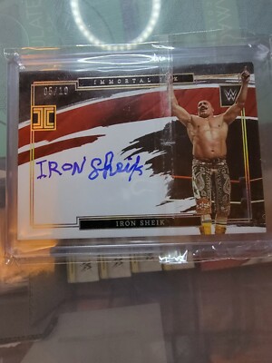 WWE 2022 Impeccable Iron Sheik Immortal Ink 5/10 On Card Auto | eBay