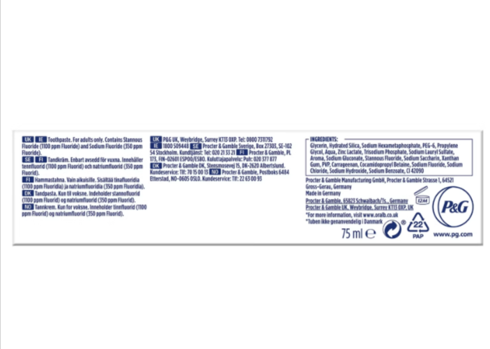 Oral B Pro Science Advanced Gum & Enamel Pro Repair Original Toothpaste ...