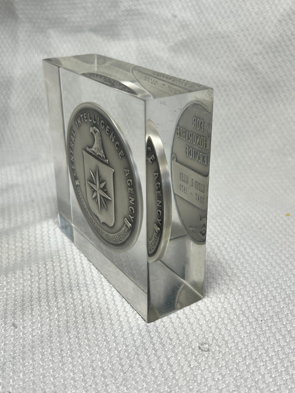 CIA Retirement Medallion Medallic Art Co .999 Silver Central ...