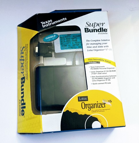 Texas Instruments Personal Organizer w Lotus Org 97 GS Super Bundle PS ...