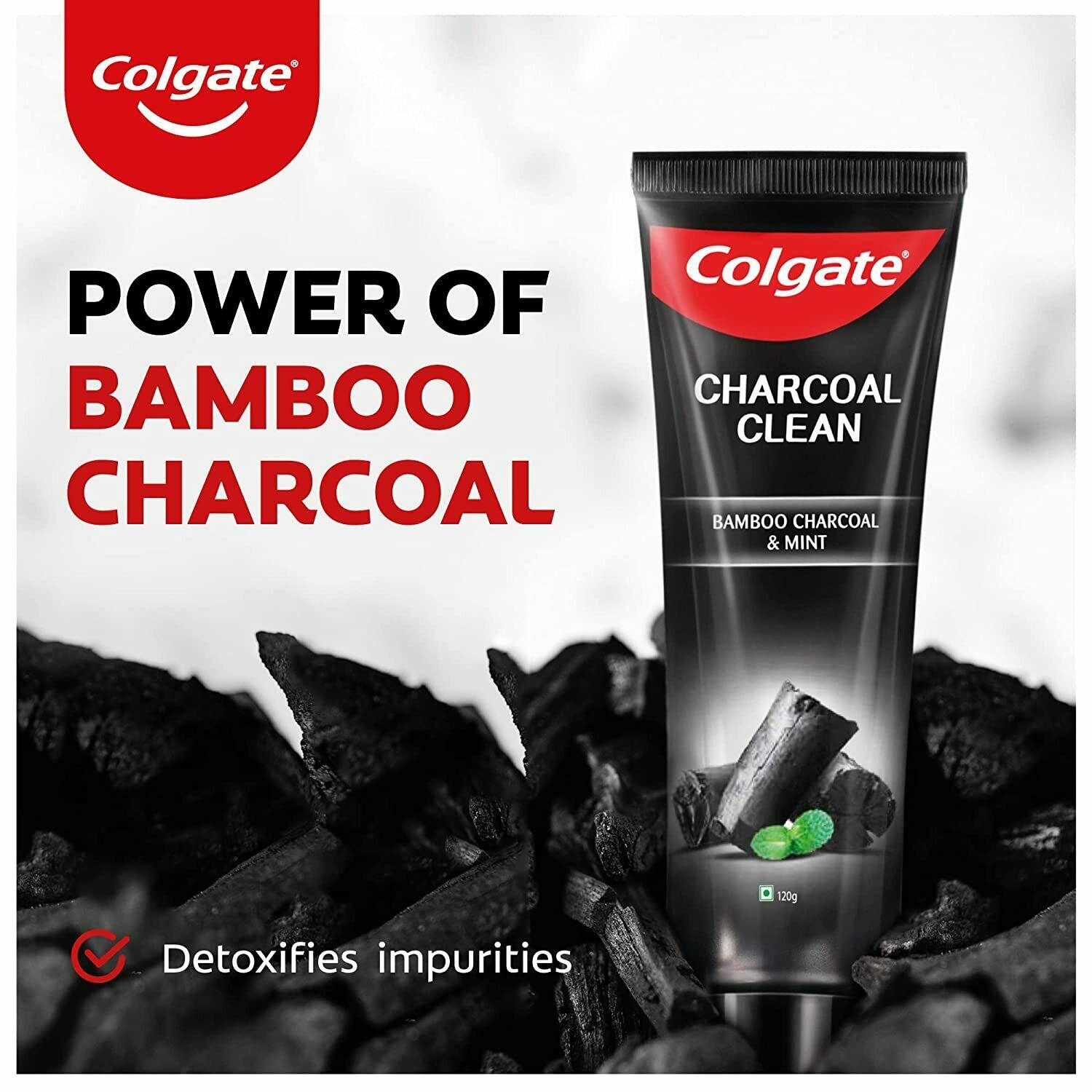 Colgate Charcoal Clean Black Gel-Zahnpasta – Plaque-Entfernung – 120 g ...