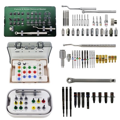 Implant Fixture & Fractured Screw Removal Kit NeoBiotech SR MCT FSRK-02 ...