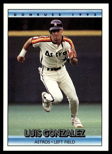 1992 Donruss Luis Gonzalez Houston Astros #270 | eBay
