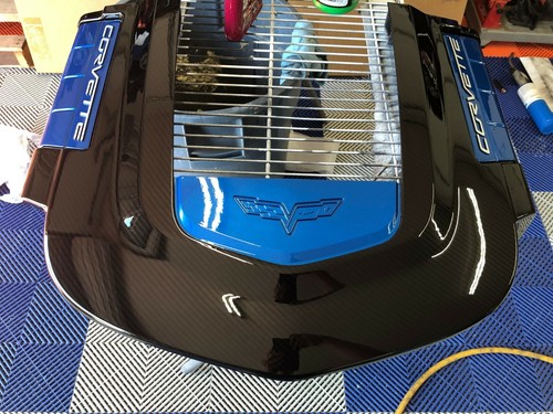 2009-2013 C6 ZR1 ZR-1 Corvette Carbon Fiber HydroGraphics LS9 Engine ...