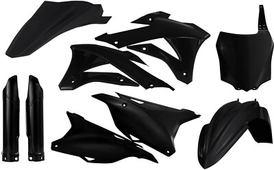 Acerbis Black Full Plastic Kit Kawasaki KX85/100 14-18 2374110001 | eBay
