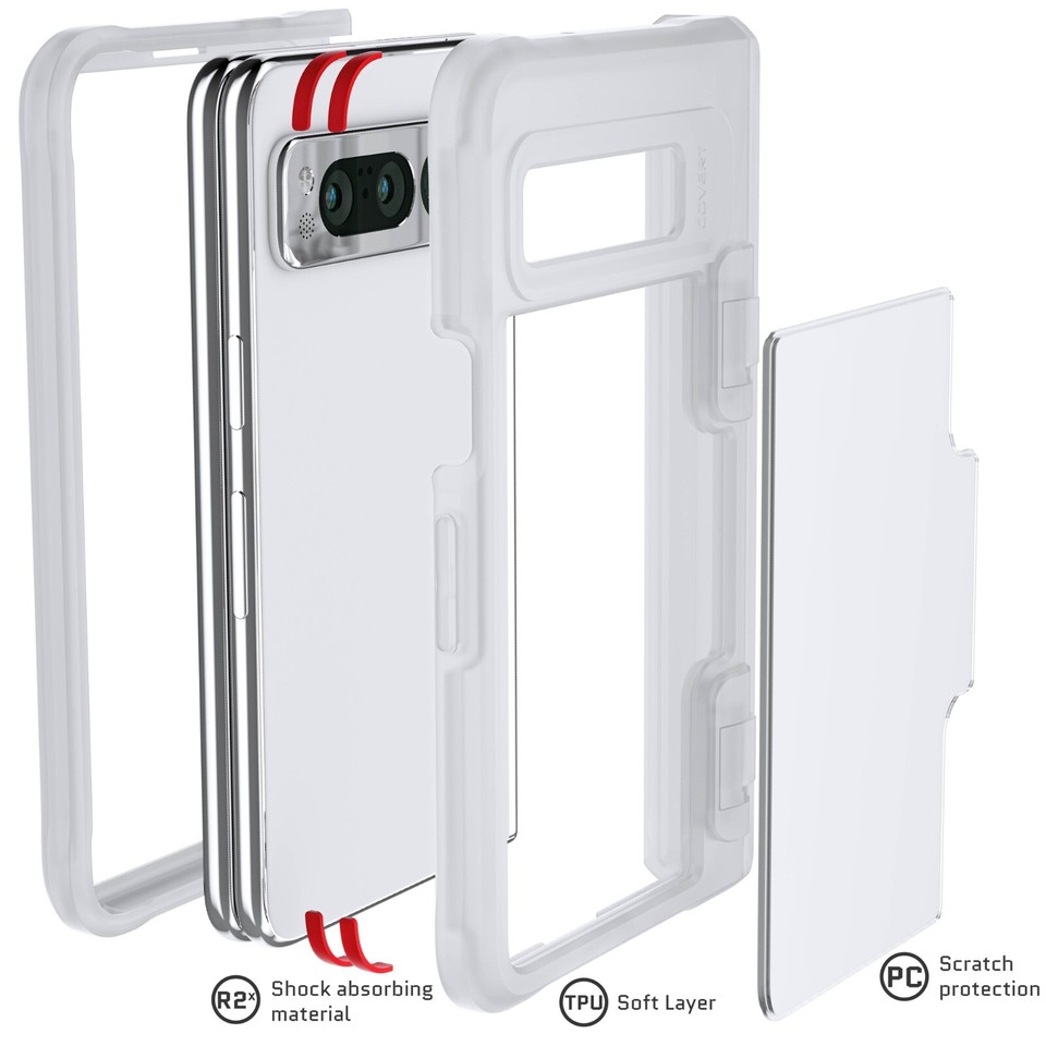 Ghostek COVERT Clear Phone Case with Hinge Cover Designed for Google ...