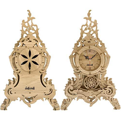 Wooden 3D Puzzle Clock Model Kit for Adults DIY Desk Clock Craft Gift ...