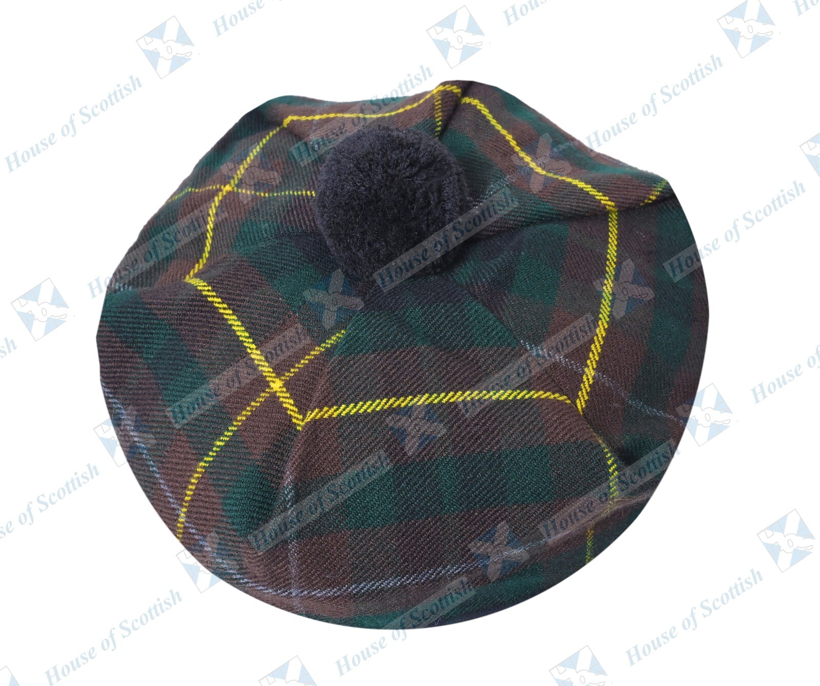 BUCHANAN HUNTING TARTAN TAM O' SHANTER BONNET BERET BALMORAL SCOTTISH ...