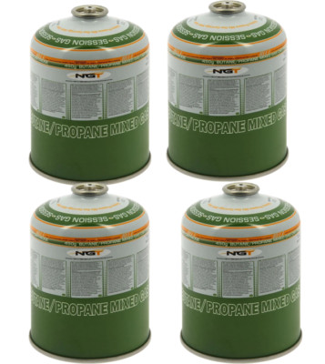 4 x 450g Canisters of Butane Propane Gas Fishing Hiking Camping Hunting ...