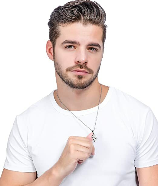 Valentine's Stainless Steel Lover Couple Necklace I Love You Heart ...