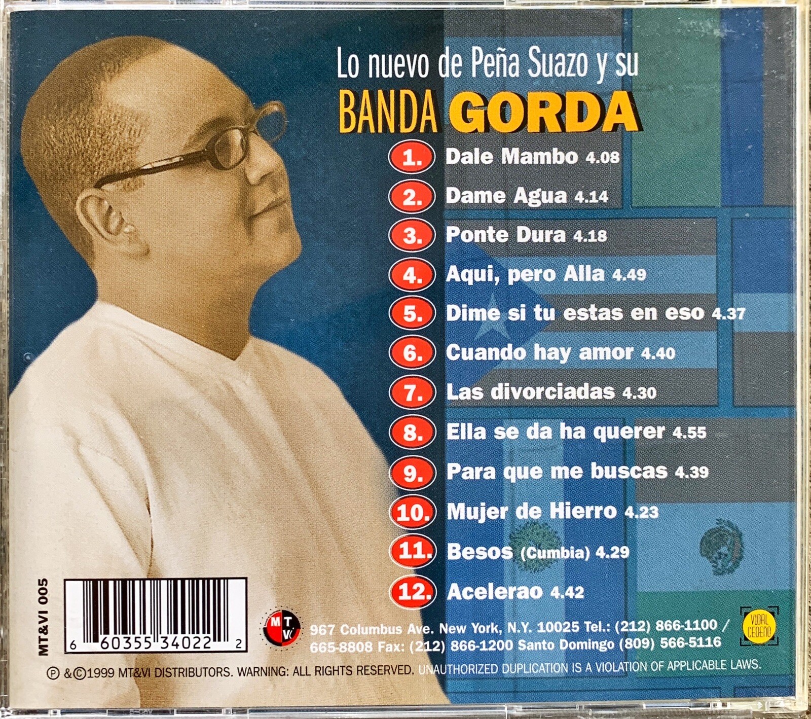 Lo Nuevo De Pena Suazo Y Su Banda Gorda Aqui, Prro, Alla | eBay