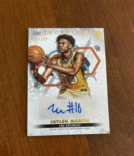 Jaylen Martin 2022 Topps Inception OTE Auto IA-JM2 YNG Dreamerz /199 | eBay
