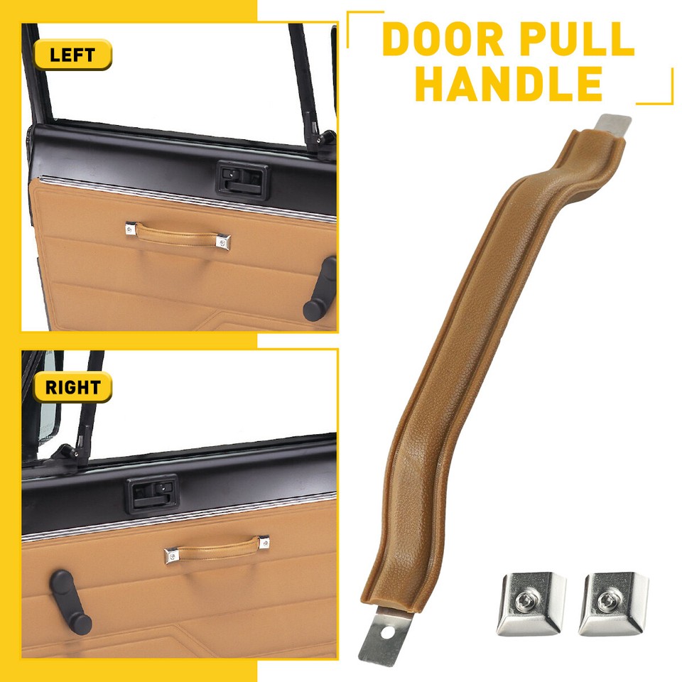 Pair Spice Crown Interior Door Pull Strap Handle Set FOR 87-95 JEEP YJ ...