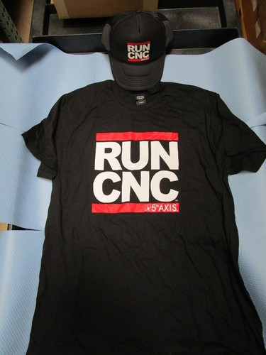 RUN CNC XL T-Shirt & Cap by 5th Axis [RUN-DMC stylized] | eBay