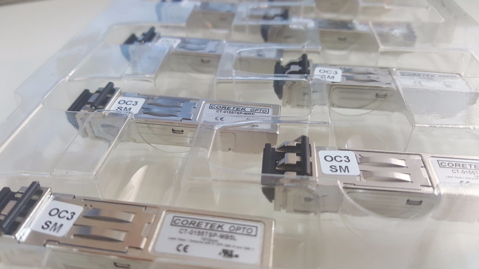 LOT OF 10 CORETEK OPTO CT-0155TSP-MB5L Single Mode Optical Transceiver ...