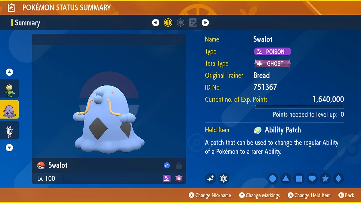 Pokemon Swalot Evolution