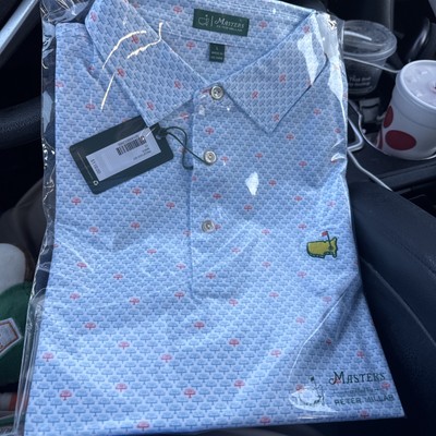 NEW!! 2025 Masters Peter Millar Golf Polo Scoreboard Leaderboard ...