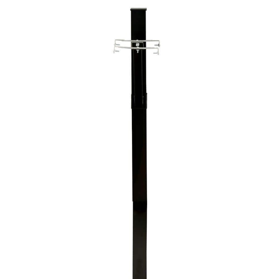 Architectural Mailboxes Post Black Steel Drive-in Top Mount Adjustable ...