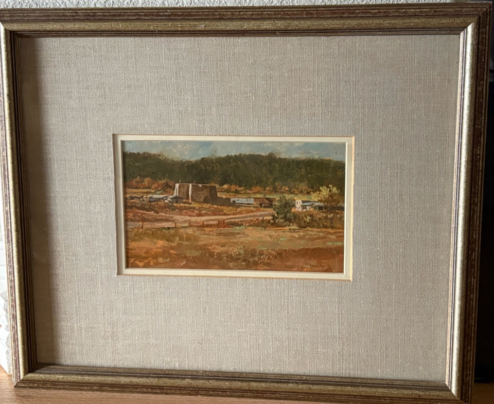 Raymond Ray Knaub Original Landscape Painting On Board Signed & Framed ...